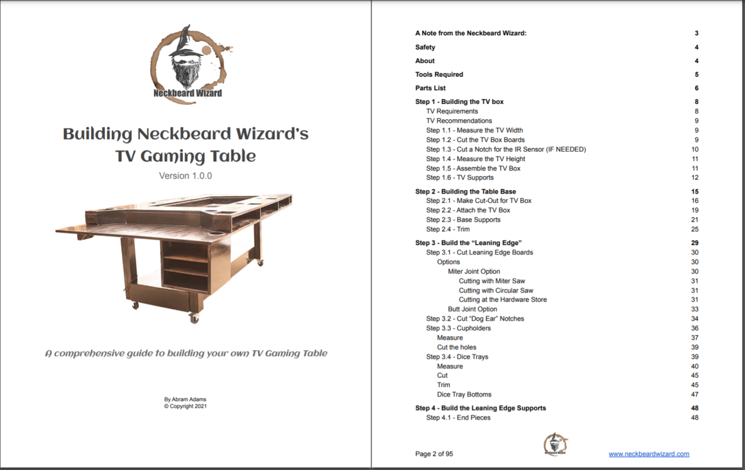DIY TV Gaming Table – A Guide to Building Neckbeard Wizard’s TV Gaming ...